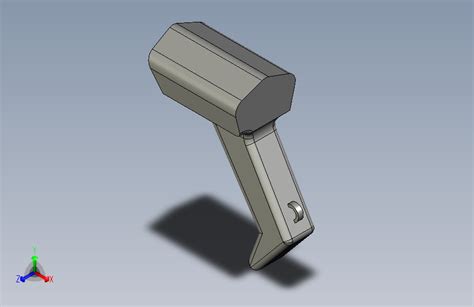 F0760 扫码枪模型step 模型图纸下载 懒石网