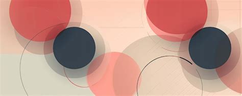 Premium Ai Image Minimalistic Abstract Background With Overlapping Circles Creating A Sense Of