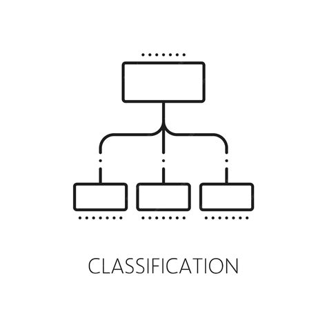 Premium Vector Machine Learning Ai Classification Algorithm Icon