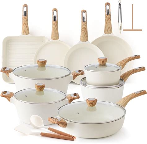 Sensarte Ceramic Cookware Sets Pots And Pans Set Non Stick