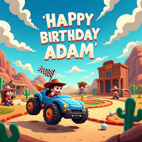 2 Birthday Ai Generated Card Rocket League Mini Golf And West Gam