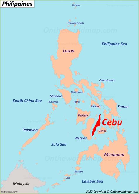 Cebu Island Map Philippines Discover Cebu Island With Detailed Maps