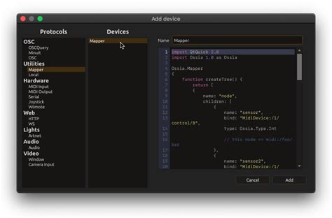 Mapper Device Score Documentation