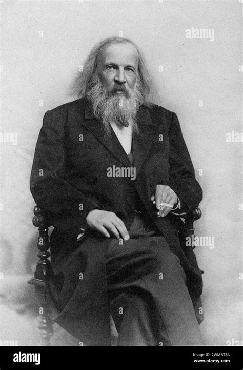Dmitri Mendeleev Dmitri Ivanovich Mendeleev 1834 1907 Russian Chemist And Inventor Stock