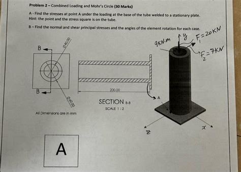 solved problem 2 combined loading and mohr s circle 30