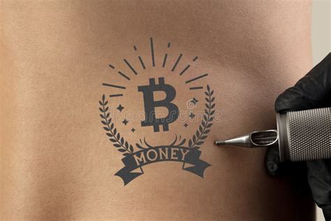 Tattooing Money And Currency Concept On Naked Back Stock Photo Image Of Banking Gain