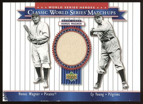 Honus Wagner And Cy Young 2002 Upper Deck Honus Wagner Game Used Pants