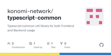 Github Konomi Networktypescript Common Typescript Common Util