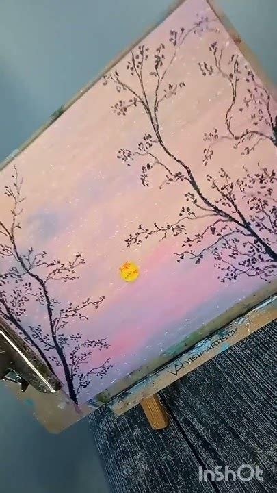 Осень закат масляная пастель картина маслянаяпастель пастель живопись картинавинтерьер