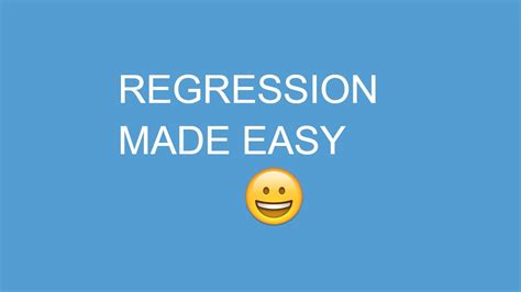 regression made easy youtube