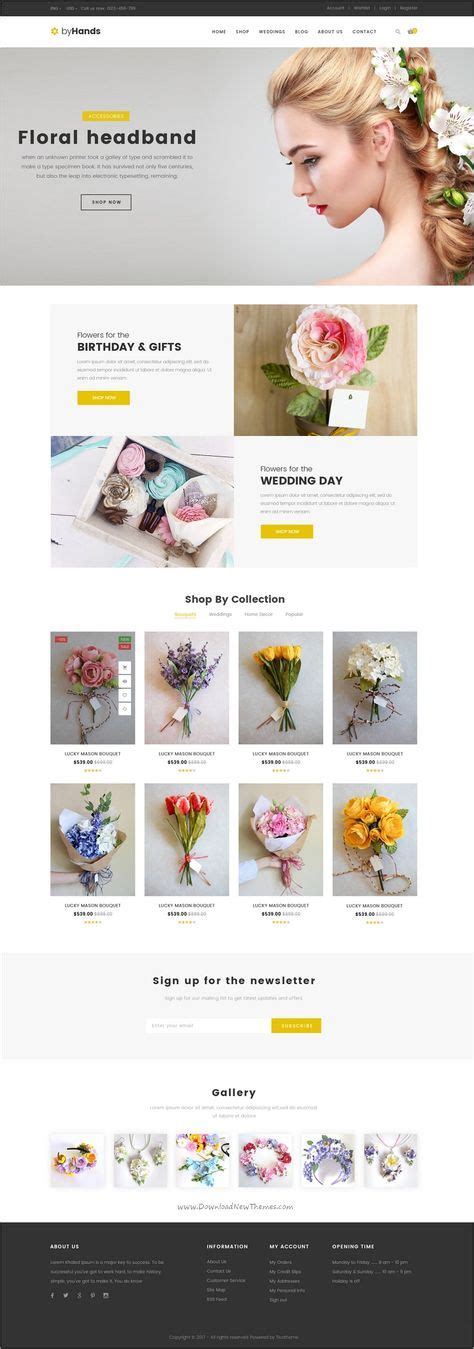 20 Best Flower Shop E Commerce Website Designs Images Web Design