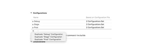 Different Ios Build Configurations Than Debug And Release In React
