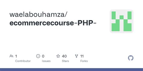 Ecommercecourse Php Connectphp At Master · Waelabouhamza