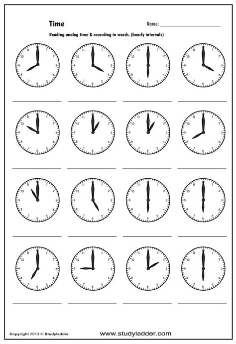 Reading An Analog Clock Oclock Part 1 Studyladder Interactive Learning Games