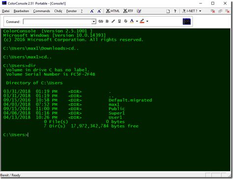 Colored Alternative To The Cmd Exe Console