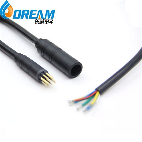 Motor Cable 9 Pin Connector Electric Bicycle 3p 6p Motor Control Cable Male Or Female Waterproof