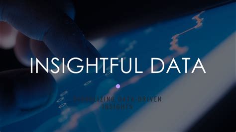 Data Driven Insights