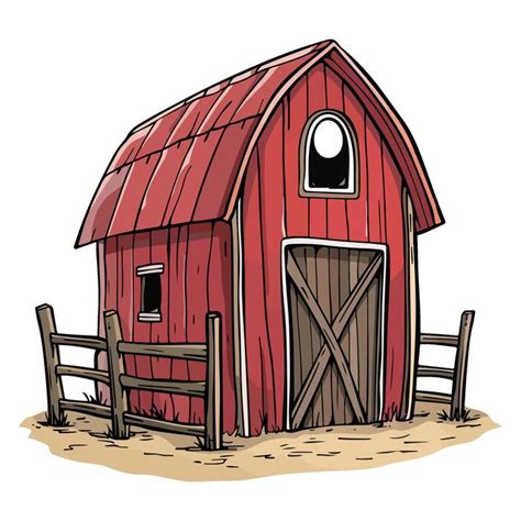 Cartoon Barn Vector Art Icons And Graphics For Free Download