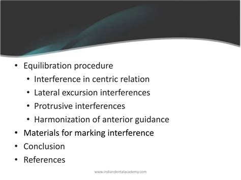 Occlusal Equilibration Orthodontic Seminars Pptx