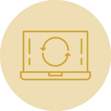 Reload Line Yellow Circle Icon 44092469 Vector Art At Vecteezy