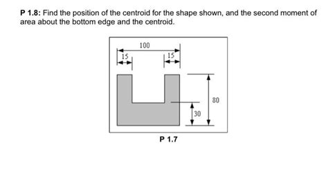 Solved P Find The Position Of The Centroid For The Chegg Com