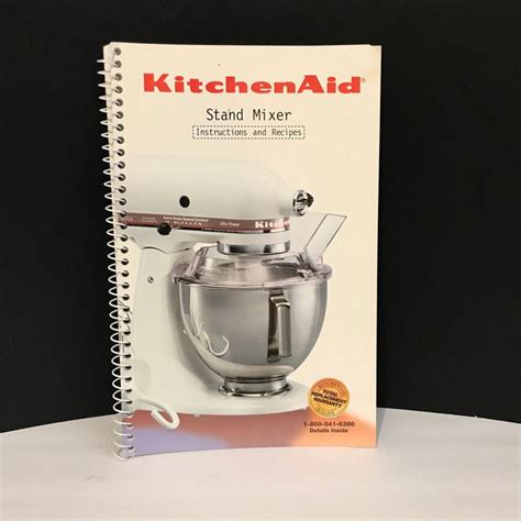 Kitchenaid Stand Mixer Instructions And Recipes Manual Book Spiral 83