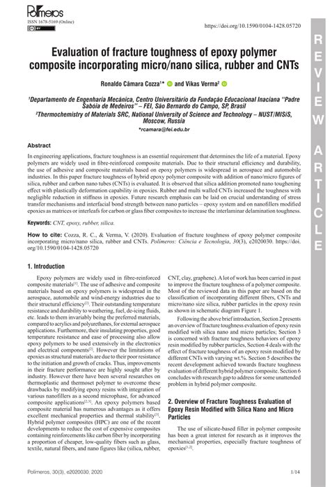 Pdf Evaluation Of Fracture Toughness Of Epoxy Polymer Composite