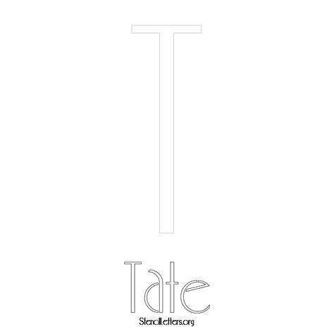 Tate Free Printable Name Stencils With 6 Unique Typography Styles And
