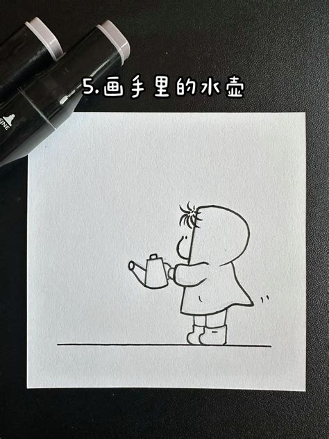 浇水简笔画20张 几塔之家
