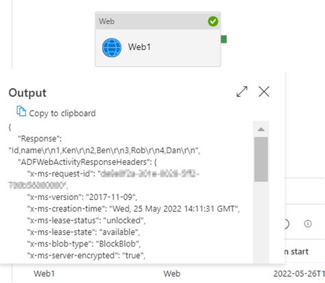 Authentication Azure Data Factory Web Activity Properties Stack