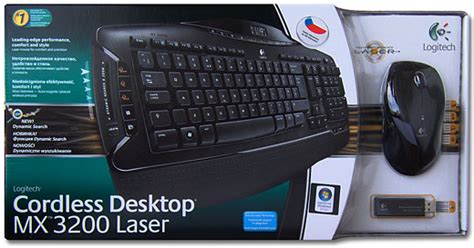 Logitech Cordless Desktop Mx 3200 Laser černý Elegán Kapitola 1 Pctuning Cz
