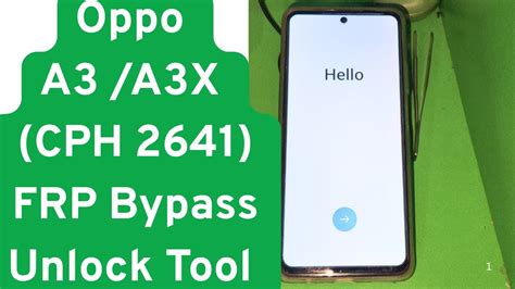 Oppo A3 A3x Cph 2641 Frp Bypass Unlock Tool Oppo A3x Frp Bypass Unlock Tool Youtube