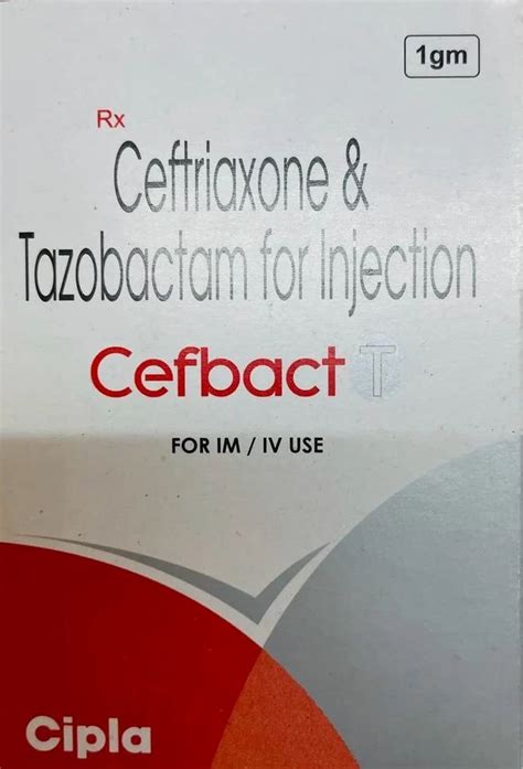 Ceftriaxone Tazobactam Injection At ₹ 100vial Pharmaceutical Injections In Jaipur Id