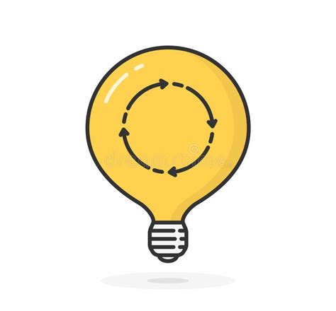 Lightbulb Icon With Arrows Stock Vector Illustration Of Element 276639440