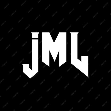 Premium Vector Jml Letter Logo Design For Technology Company Jml Logo Design Black And White