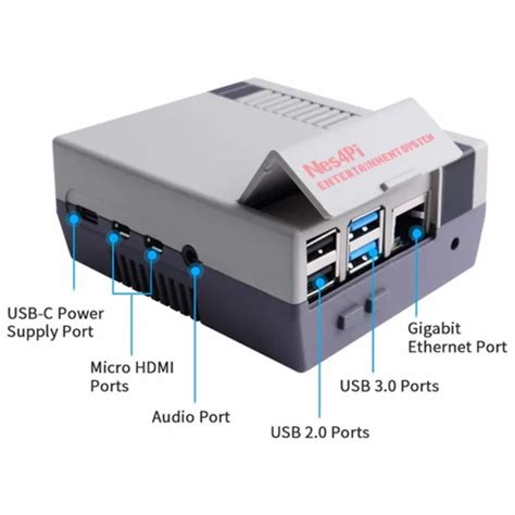 retro gaming nes4pi case raspberry pi cooling fan 4gb at ₹ 1455 piece