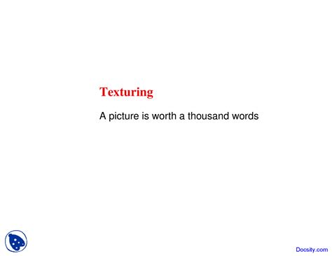 Texturing E Commerce Lecture Slides Docsity