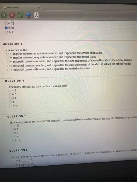 Solved N Is Known As The A Angular Momentum Quantum Chegg