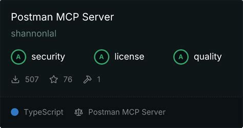 Github Shannonlalmcp Postman Mcp Server For Running Postman