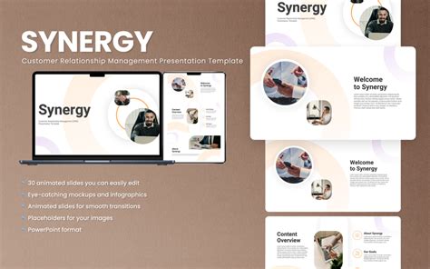 Synergy Animated Customer Relationship Management CRM Template Witch