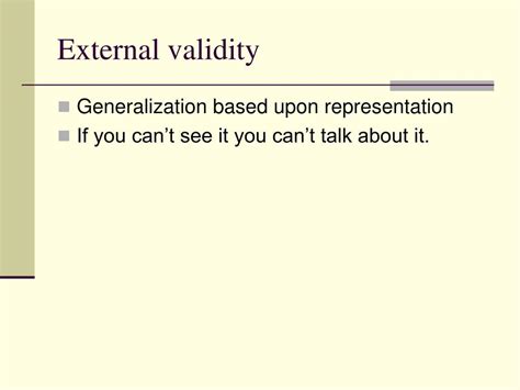 PPT External Validity PowerPoint Presentation Free Download ID 6620559