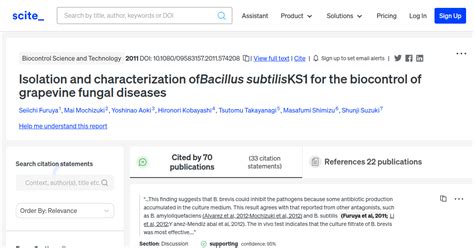 Isolation And Characterization Of Bacillus Subtilis Ks1 For The