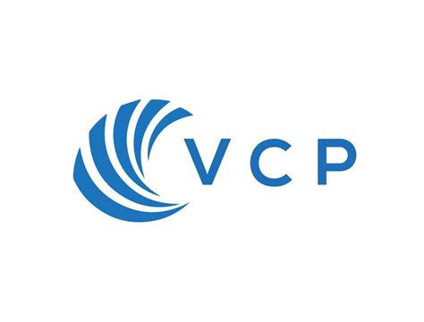 Vcp Brief Logo Design Auf Weiß Hintergrund Vcp Kreativ Kreis Brief