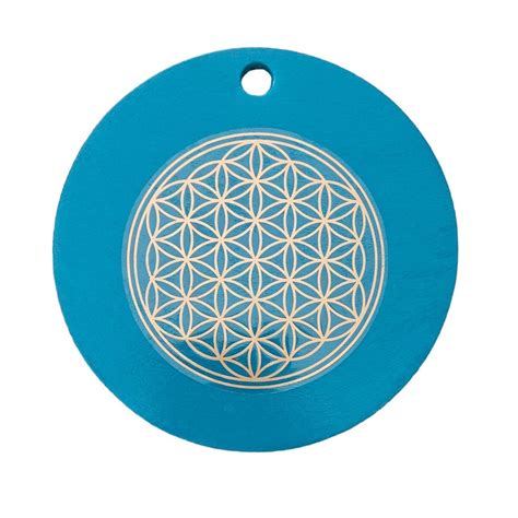Turquoise Flower Of Life Energizing Tray Flower Of Life Etsy