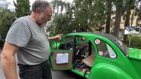 See Tiny Citroen 2cv Morph Into Camper With Double Bed Integrated Kitchen