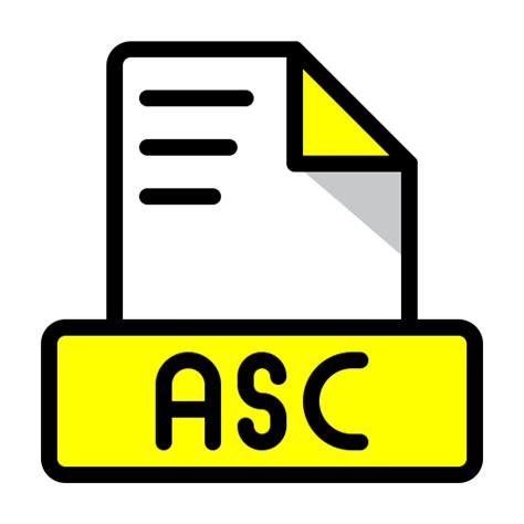 Asc Ascii Text File Document File Type Data Icon Download On