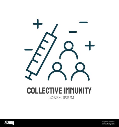 Vaccination And Immunization Logo Icon Symbol Isolated Stock Vector