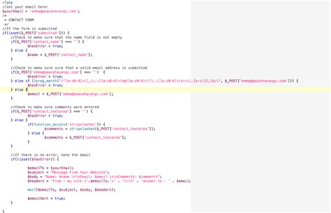 Web Php Contact Form Is Not Working Error Message And Bouncing Back Stack Overflow