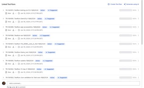 manage test runs in jira app browserstack docs