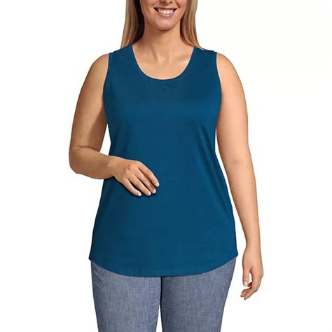 Plus Size Lands End Scoopneck Tunic Tank Top